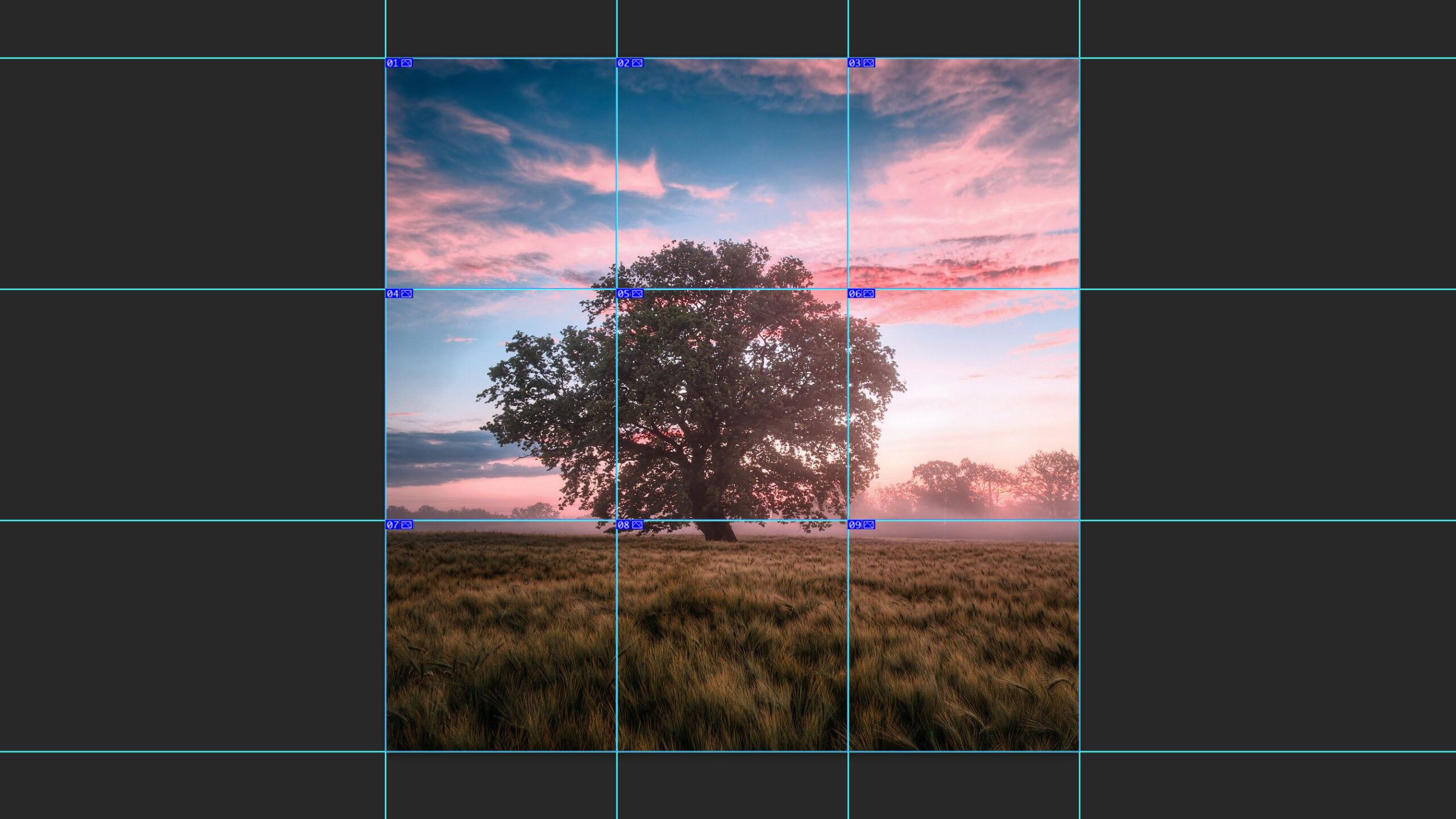 Slice an image for your instagram grid in Adobe Photoshop