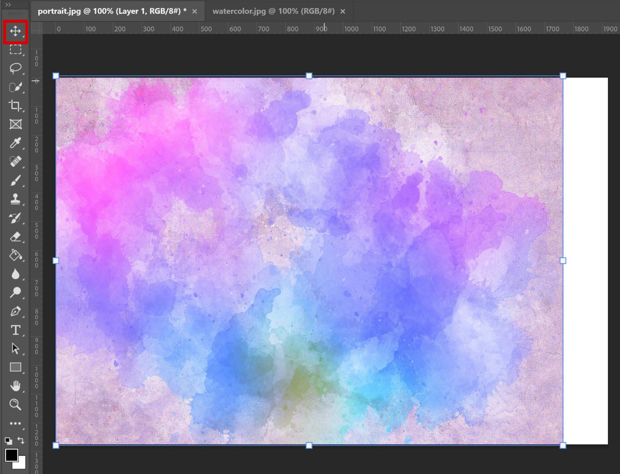 Create a watercolor portrait in Photoshop - Edit with Kim