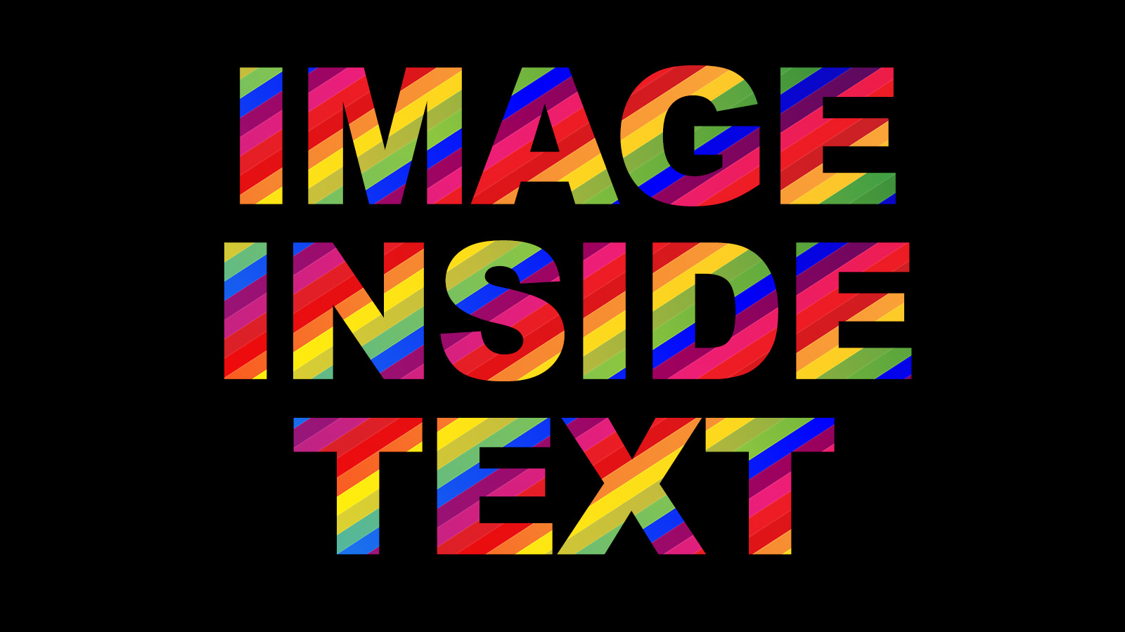 Place an image or photo inside text in Adobe Photoshop!