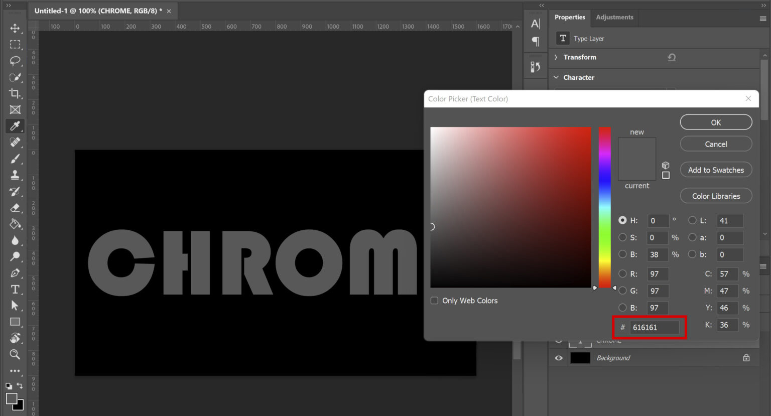 Create a chrome text effect in Photoshop - Edit with Kim