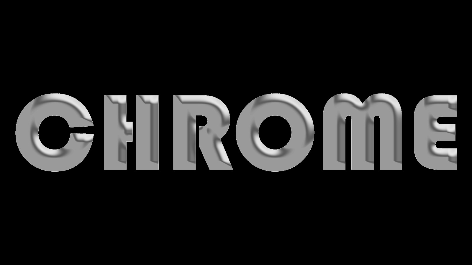 Create a chrome text effect in Photoshop - Edit with Kim