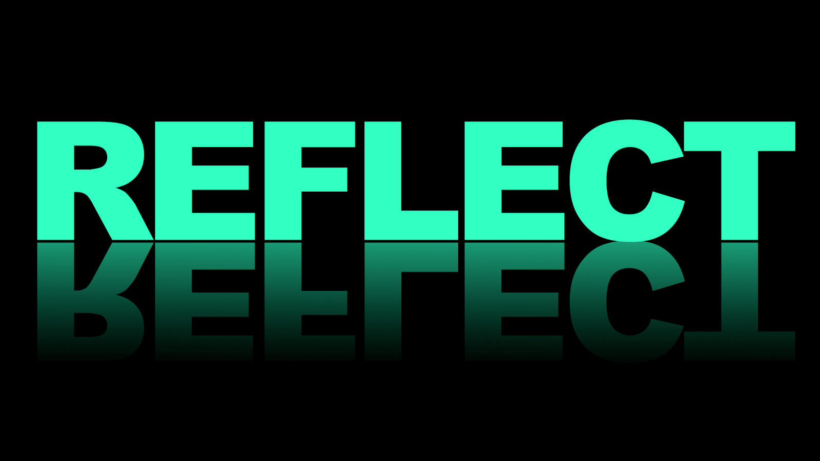 Create a text reflection in Photoshop - Edit with Kim