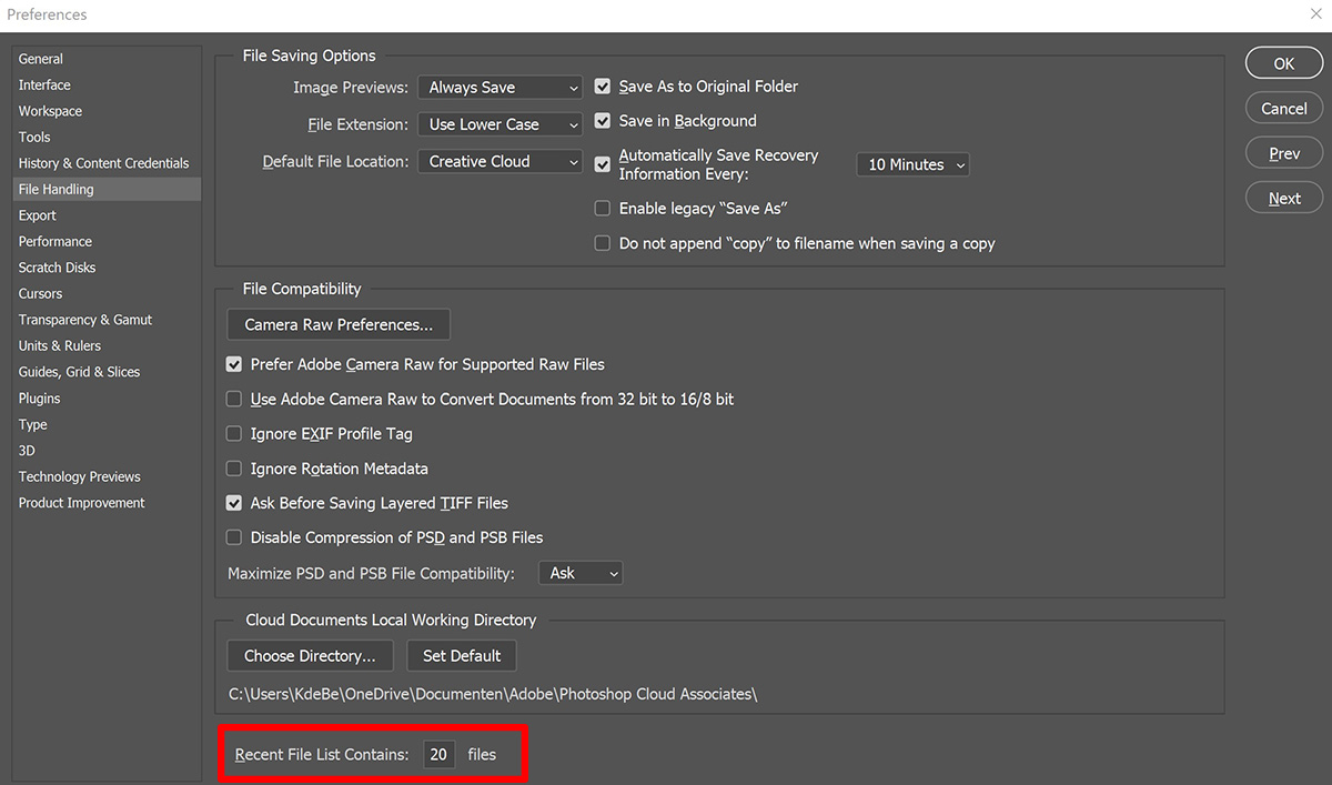 Clear recent file list in Adobe Photoshop - Edit with Kim