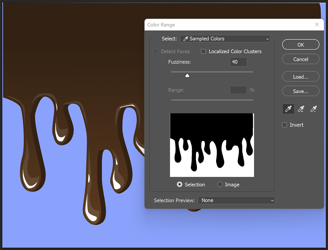 Dripping paint portrait in Photoshop - Edit with Kim