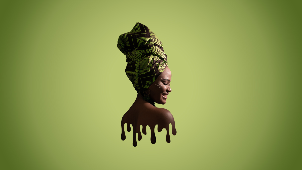 Dripping paint portrait in Photoshop - Edit with Kim