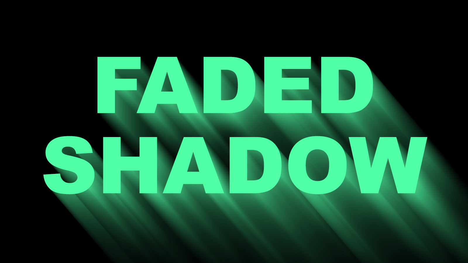 Long faded shadow for text in Photoshop - Edit with Kim