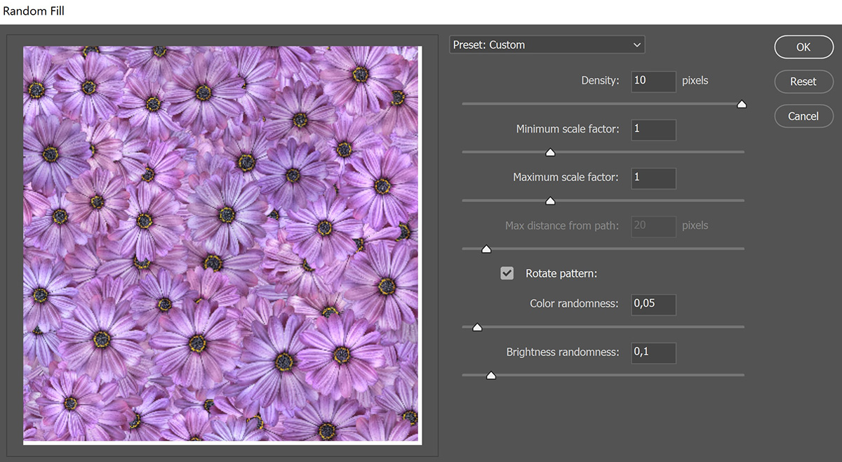 Multiply something to create a pattern in Adobe Photoshop