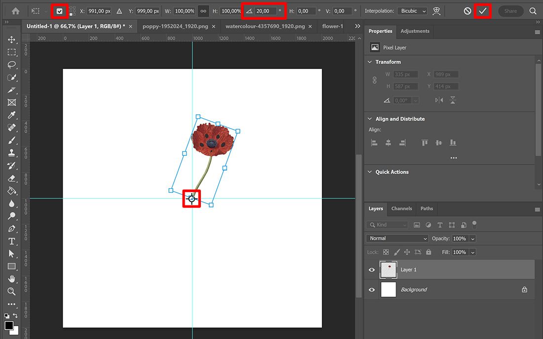 Turn an image into a pattern in Photoshop - Edit with Kim
