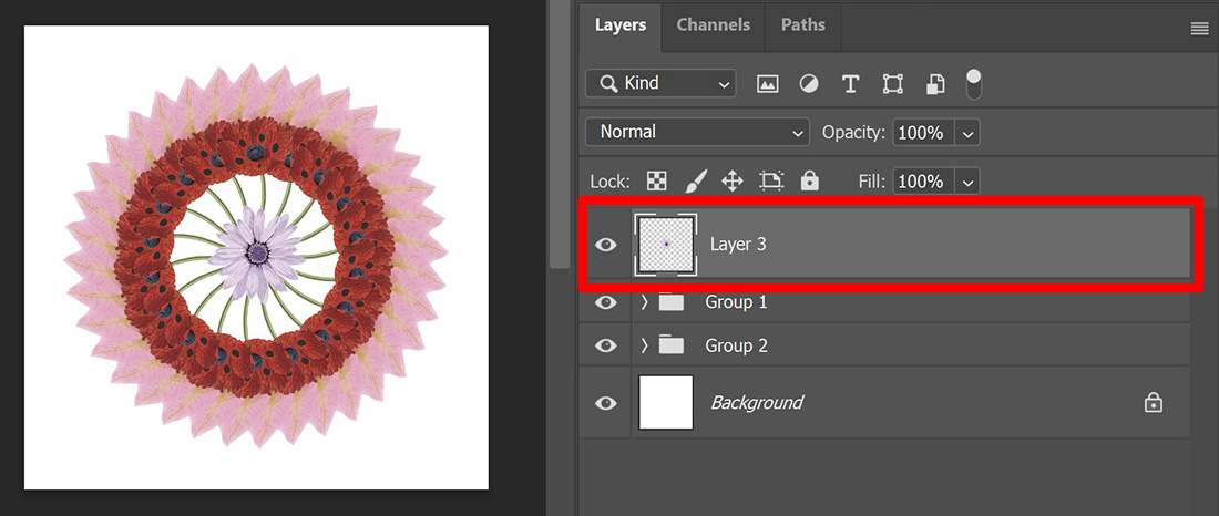 Turn an image into a pattern in Photoshop - Edit with Kim