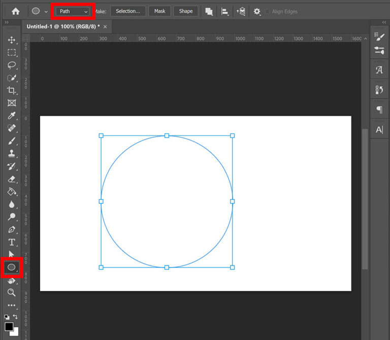 Type text in a circle in Adobe Photoshop - Edit with Kim