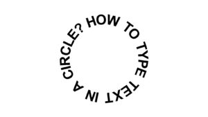 Type text in a circle in Adobe Photoshop - Edit with Kim