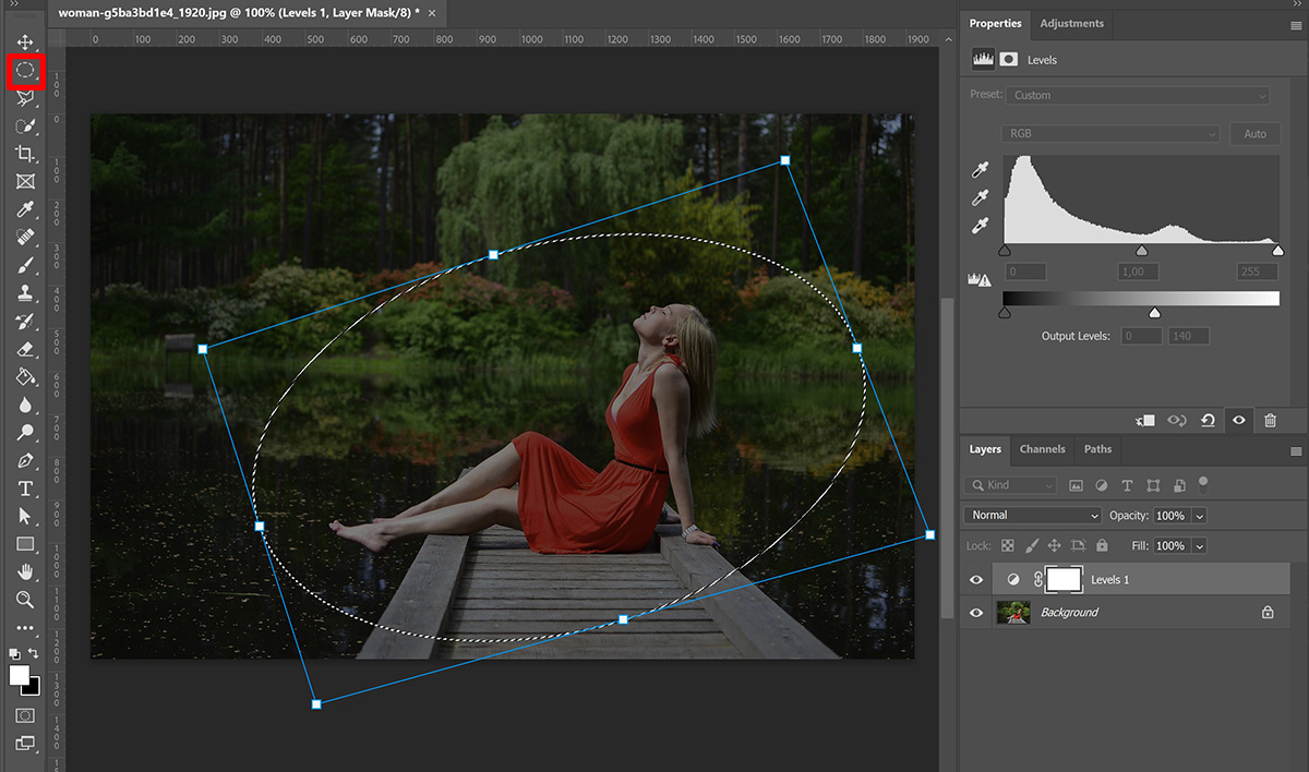 Create a custom vignette in Photoshop - Edit with Kim