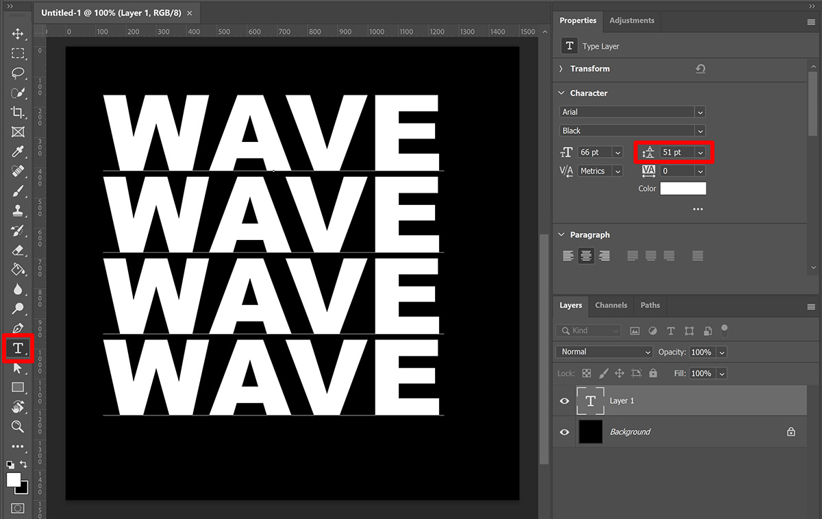 Fast wavy text effect in Adobe Photoshop - Edit with Kim