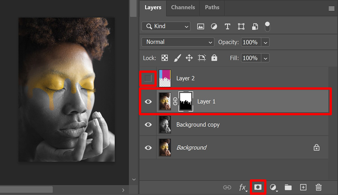 Dripping paint effect in Adobe Photoshop - Edit with Kim