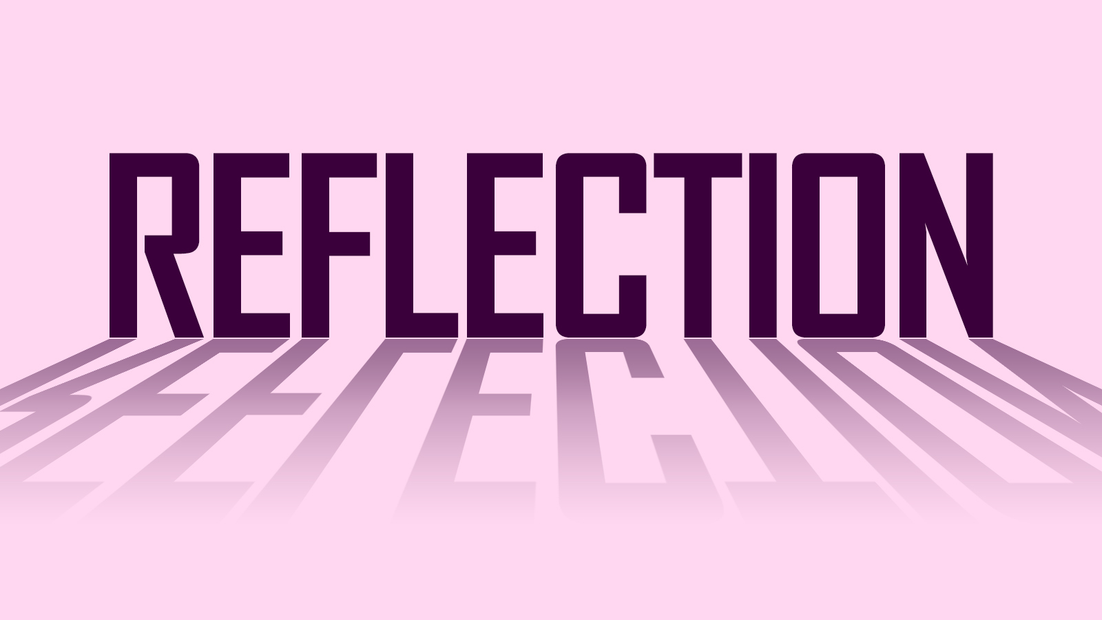 Create a long text reflection in Photoshop - Edit with Kim