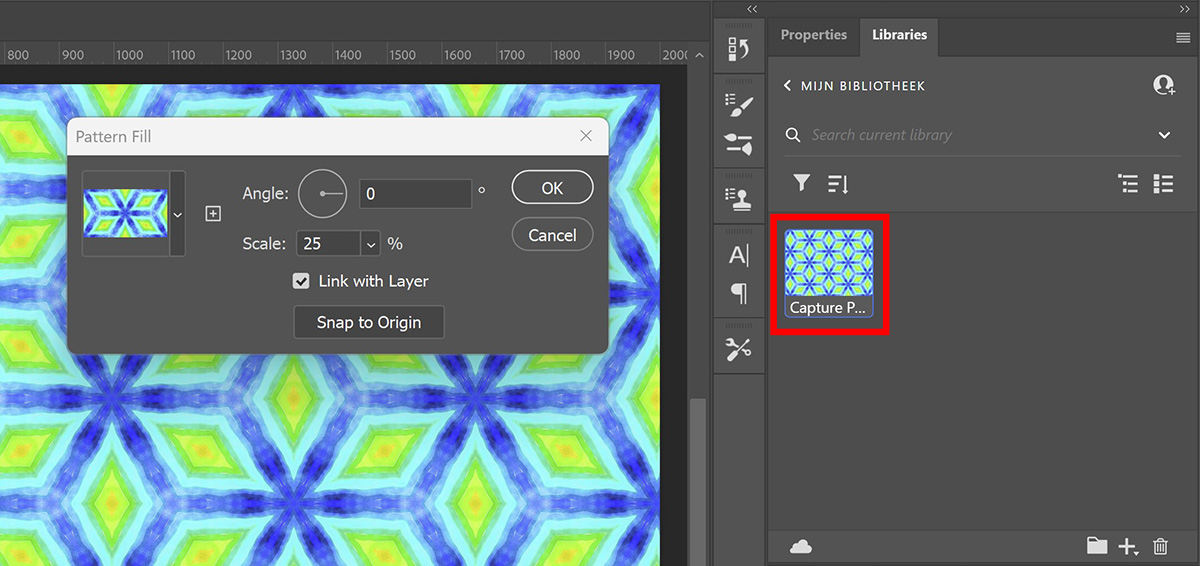 Create pattern from a photo in Photoshop - Edit with Kim