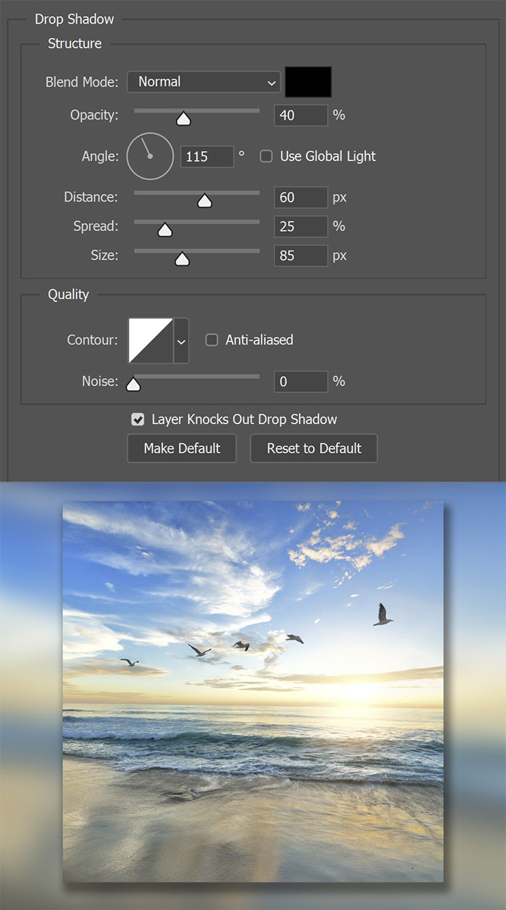 Create a blurry photo border in Photoshop - Edit with Kim