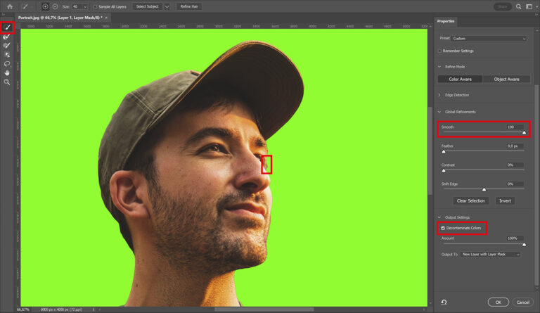 Add outline to subject in Photoshop - Edit with Kim