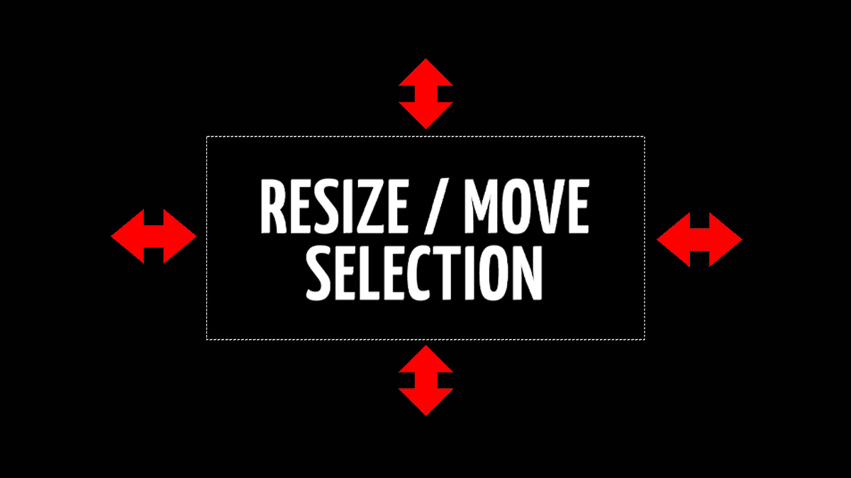 Move and resize selection in Photoshop - Edit with Kim