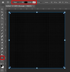 Create a square photo effect in Photoshop - Edit with Kim