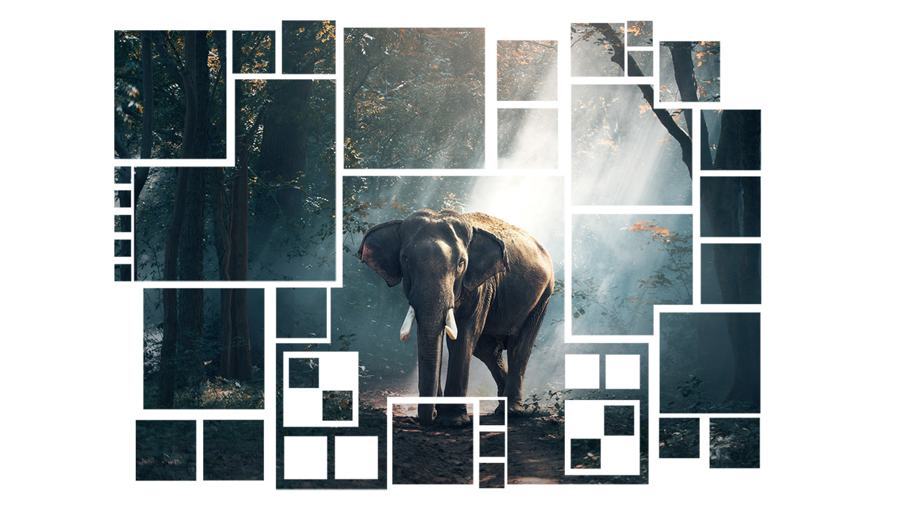 Create a square photo effect in Photoshop - Edit with Kim