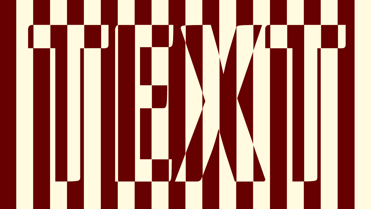 Create a striped text effect in Photoshop - Edit with Kim