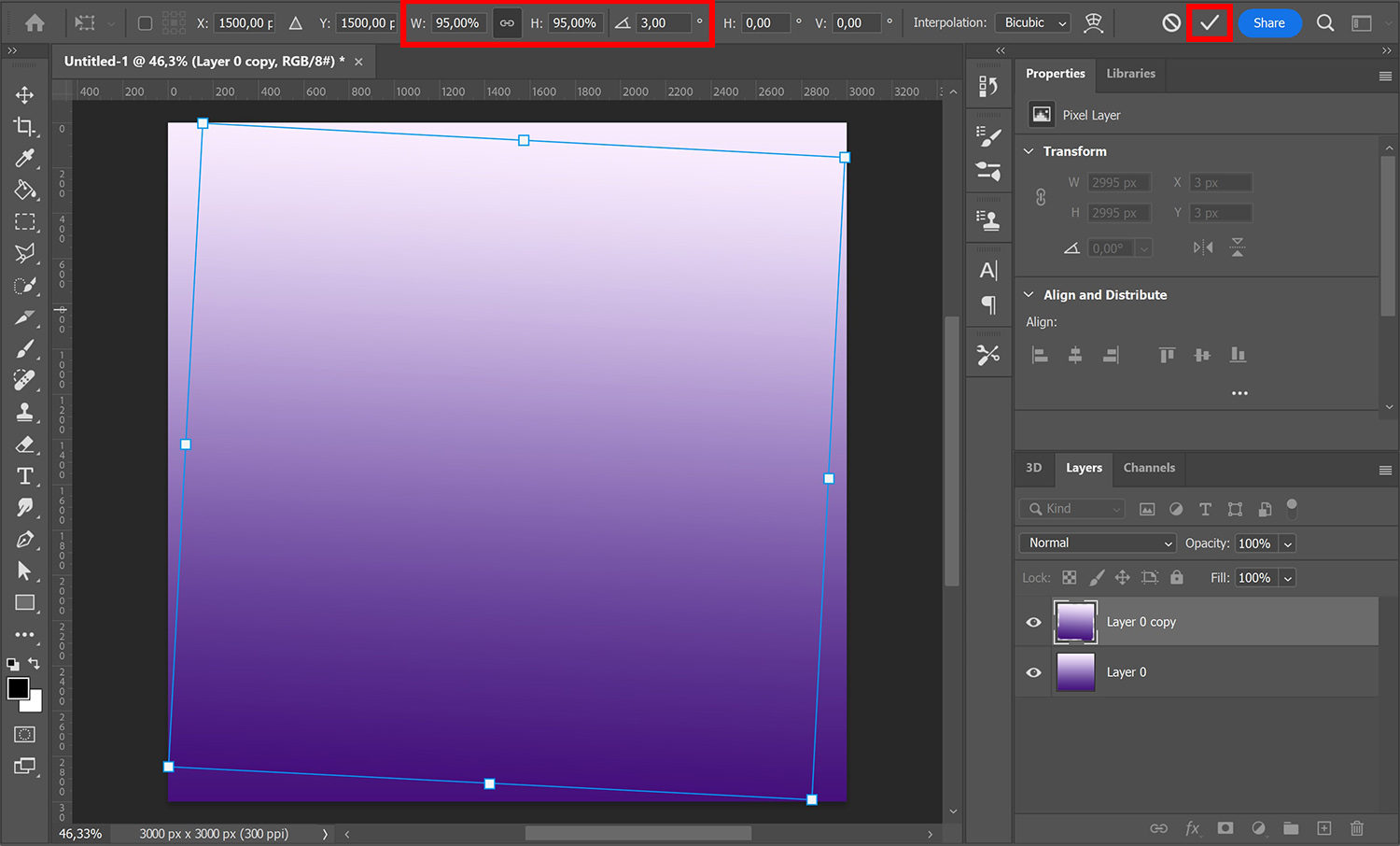 Abstract gradient swirl in Photoshop - Edit with Kim