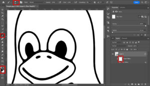 Convert image to outlines in Photoshop - Edit with Kim