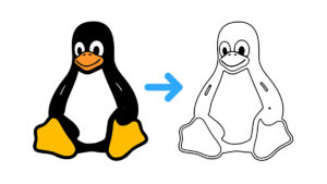 Convert image to outlines in Photoshop - Edit with Kim