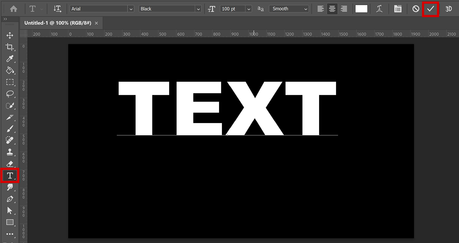 Text effect with wind filter in Photoshop - Edit with Kim