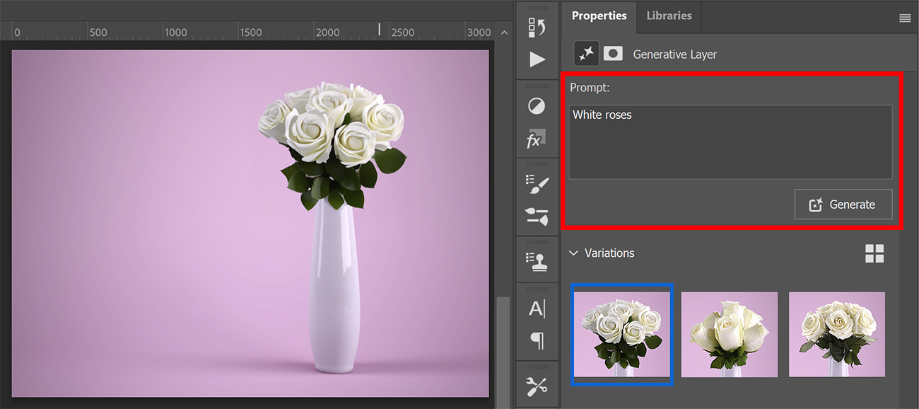 Replace something (Generative Fill) in Photoshop