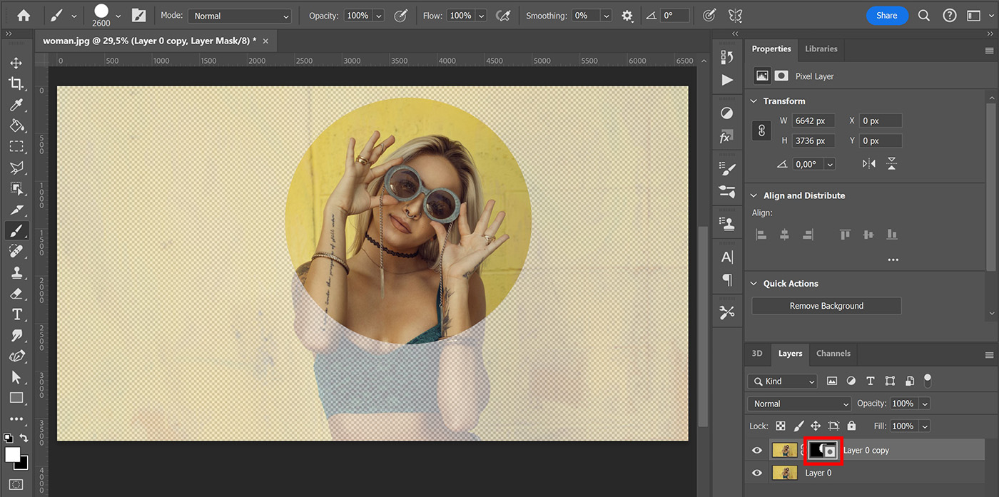 Dotted portrait in Photoshop - Edit with Kim