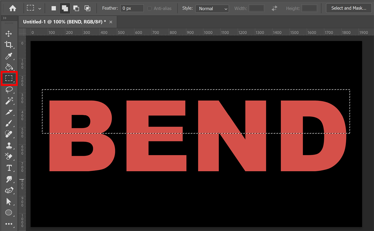 Create a bended text in Photoshop - Edit with Kim