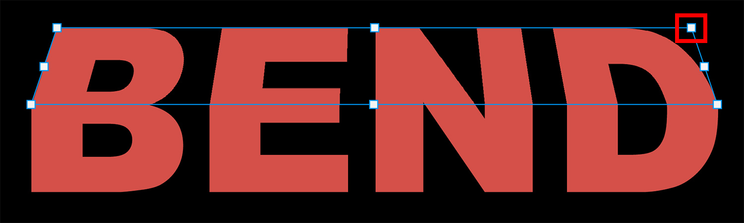 Create a bended text in Photoshop - Edit with Kim