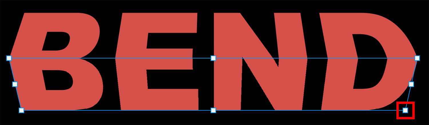 Create a bended text in Photoshop - Edit with Kim