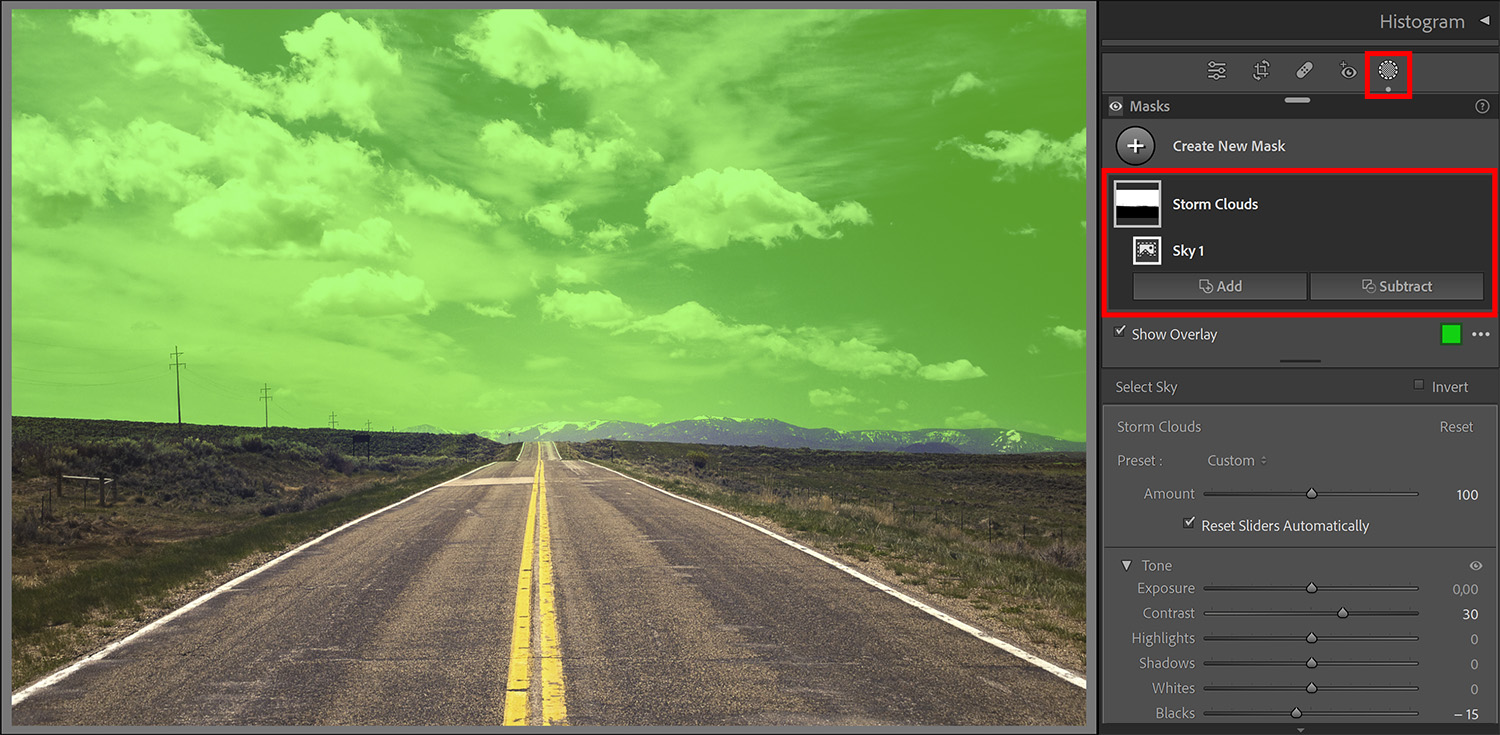 Edit sky with Adaptive Presets in Lightroom - Edit with Kim