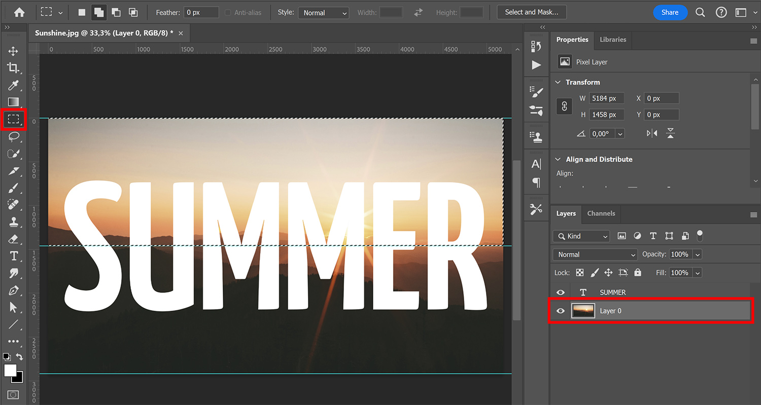 Half photo - half text effect in Photoshop - Edit with Kim