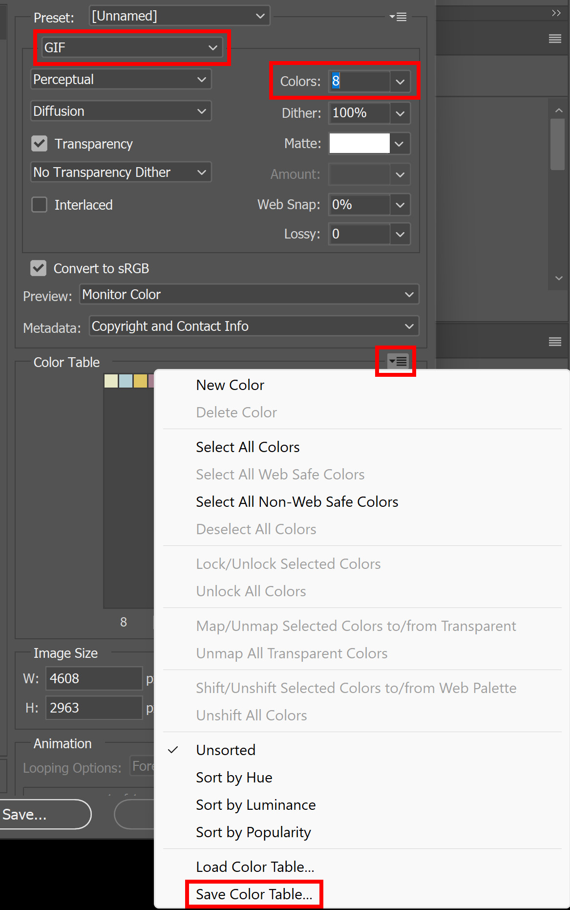 Create color palette from photo in Photoshop - Edit with Kim