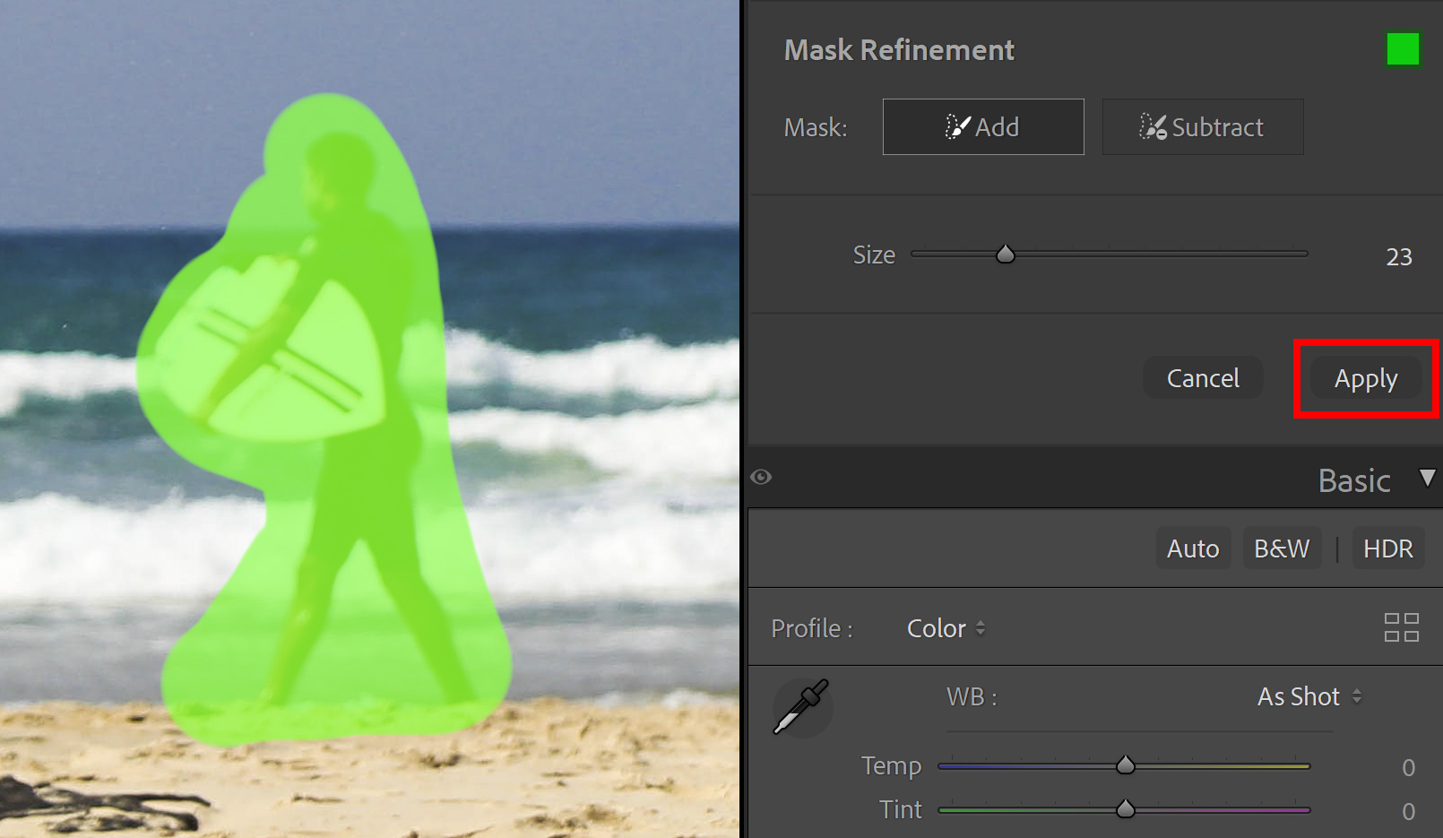 Remove objects from photo in Lightroom - Edit with Kim