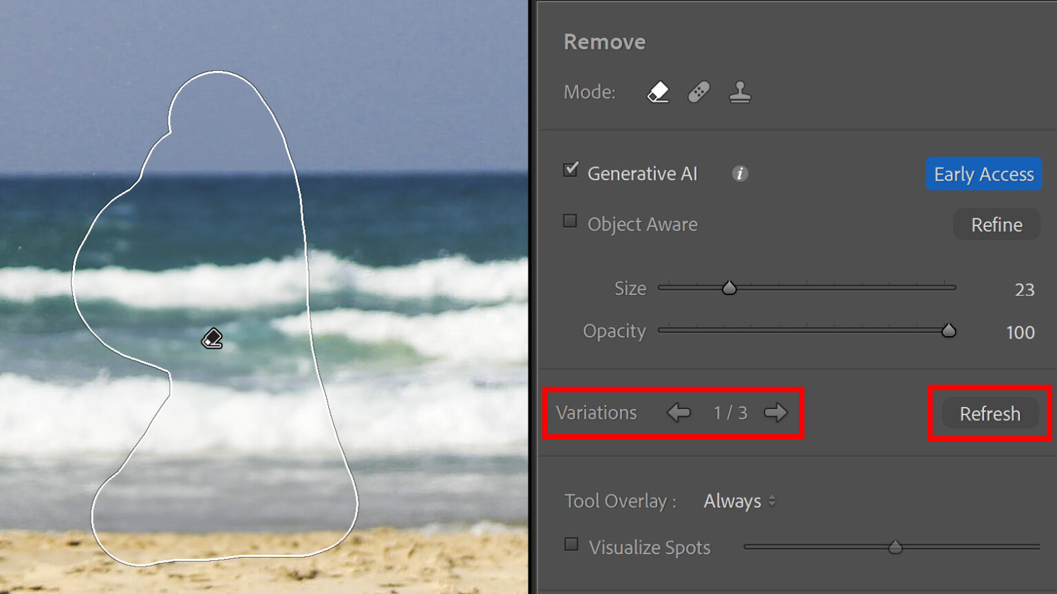 Remove objects from photo in Lightroom - Edit with Kim