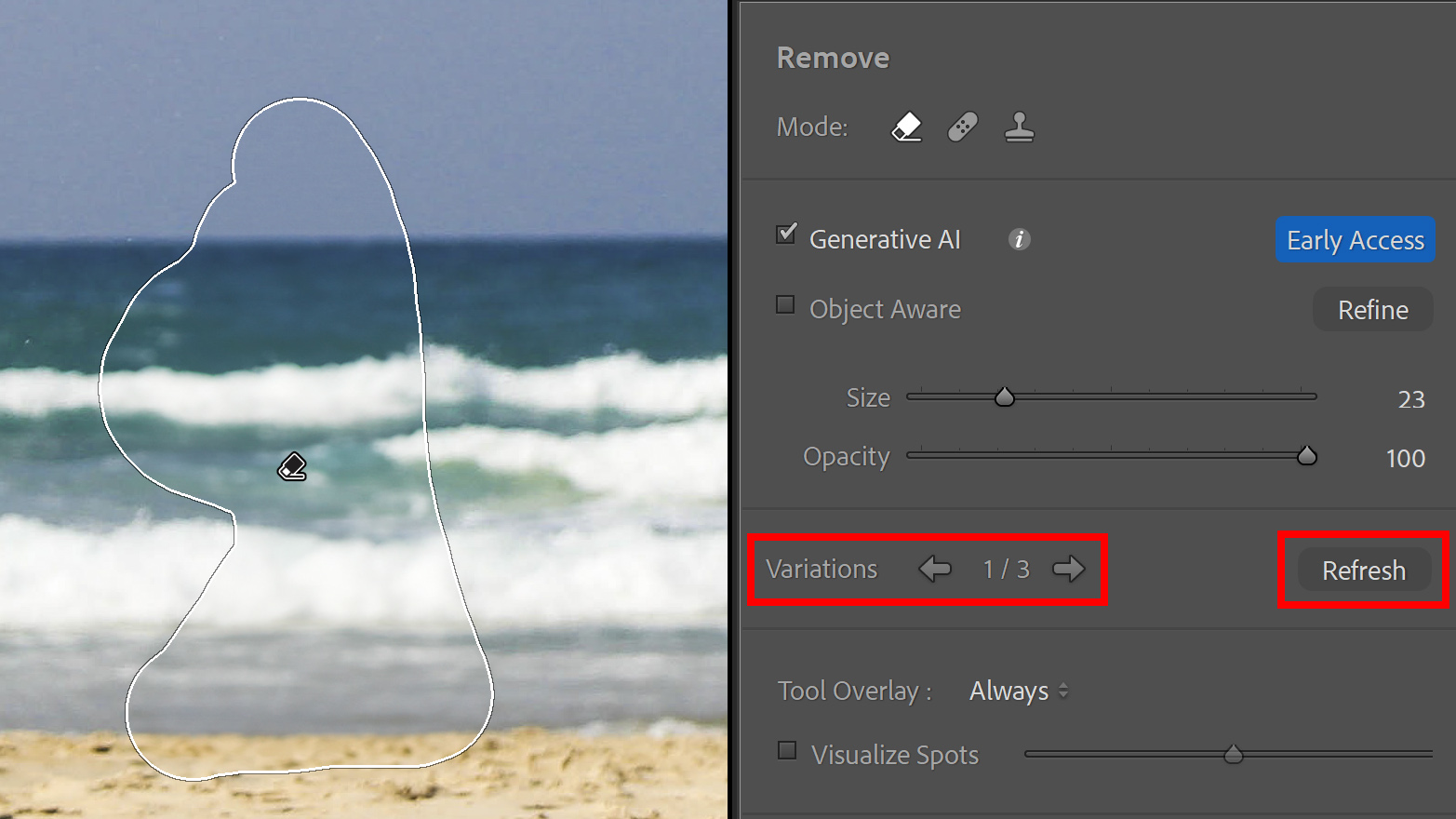 Remove objects from photo in Lightroom - Edit with Kim